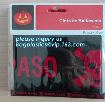 China Caution tape halloween underground cable warning tape,Haunted Halloween Decorations Caution Warning Tape - Trick Or Trea for sale