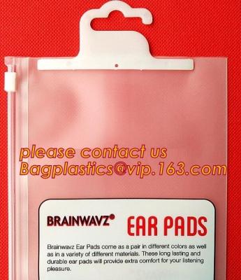 China PVC customized hanger zipper bag/rigid handle zipper bag/hook handle polybag,Hanger Hook PVC Plastic Bag For Clothes for sale