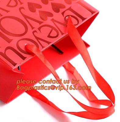 China Factory Wholesale Custom Printed Shopping Christmas Gift Recycled Brown Kraft Paper Bags with Handles, twist handle prin for sale