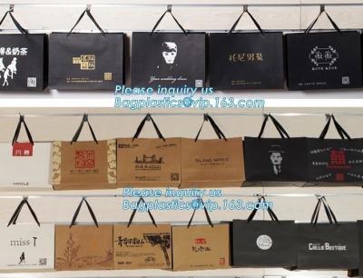 China Customized Cut Printed Coated Paper Shopping Bag with Matt Lamination,rope handle custom logo printed white paper bag for sale