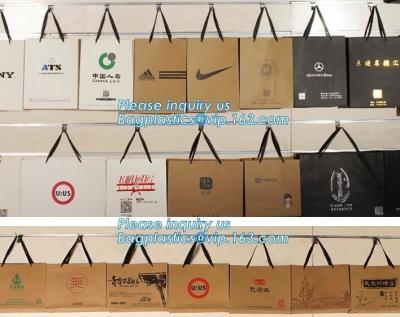 China Customized Cut Printed Coated Paper Shopping Bag with Matt Lamination,rope handle custom logo printed white paper bag for sale