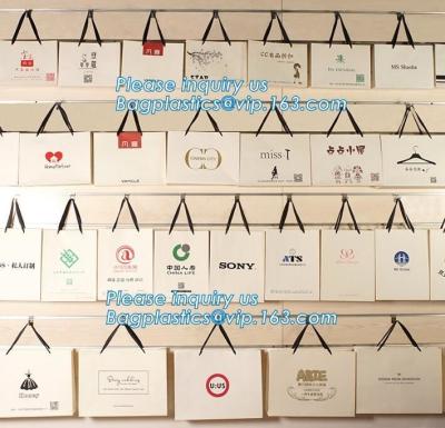 China Customized Cut Printed Coated Paper Shopping Bag with Matt Lamination,rope handle custom logo printed white paper bag for sale