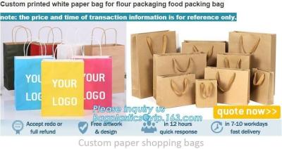 China Fancy Customized 2 Colors Printed Luxury Paper Shopping Bag With Twisted Paper Handle,Shopping Bag with Logo Cheap Price for sale
