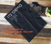 China reusable soft loop handle plastic bags,PP Plastic Bags with Soft Loop Handle, Square Bottom,ecofriendly biodegradable so for sale