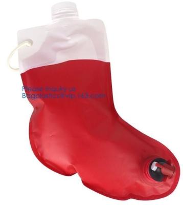 China Custom Reusable Juice Food Packaging Plastic Bag Alcohol Drink Wine Spout Pouch Bag,liquid spout pouch/wine drink juice for sale