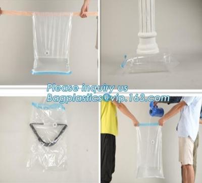 China deflatable storage bags, stackable cube vacuum sealed storage tote box for bedding, vacuum storage bag with canvas box f for sale