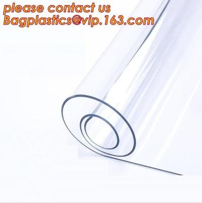 China SUPER CLEAR ECO Oil proof disposable plastic tablecloth table mats frosted crystal board waterproof PVC soft glass cloth for sale