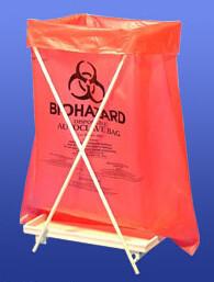 China Extra large capacity biohazard drawtape trash bag interleaf coreless roll plastic hospital garbage bag, Medical Disposab for sale