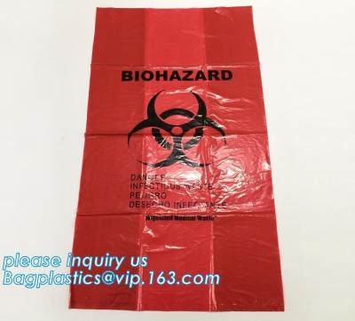 China Soiled Linens Trash Bags Yellow Drawstring Tie and One Color Printed, 20-30 Gallon 1.3mil 30x43 plastic blue soiled line for sale