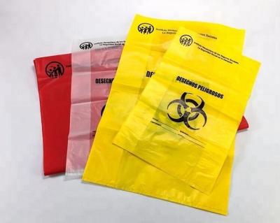 China disposable bag soiled linen liners plastic garbage bag, High density trash liner on roll 33 gallon plastic soiled linen for sale