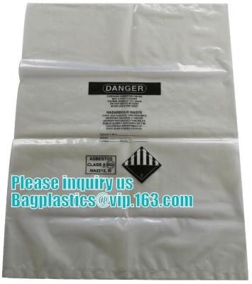 China PE high quality asbestos bags, heavy duty construction asbestos bags waste bag, PP FIBC BAG (ASBESTOS BAG), Polyethylene for sale