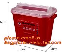 China Various shape sharp container,sharp bin,syringe container, Wholesale disposable plastic medical sharp container/waste bo for sale