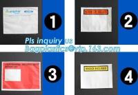 China polyethene PE self-adhesive packing list document envelopes, PE packing list envelope, self adhesive closure packing lis for sale