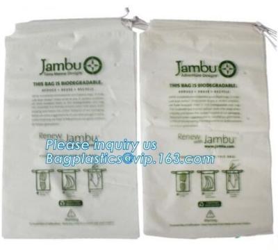 China Biodegradable Size 12x16 inch cotton drawstring poly plastic hotel laundry bag,draw string pe bag logo printed poly pouc for sale