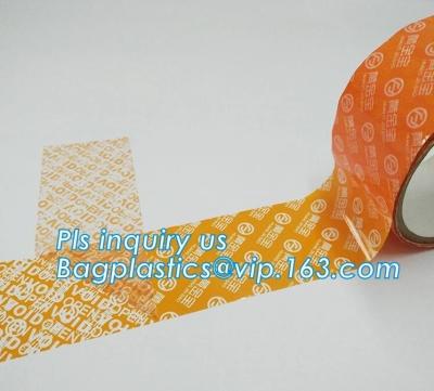 China Tamper Evident Security Void Packaging Tape 48mm x 100m,tamper evident security VOID OPEN masking tape bagease bagplasti for sale