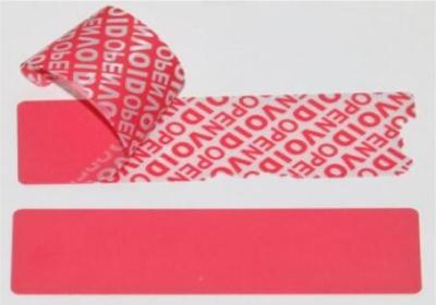 China Custom Serial Number Barcode Security Warranty VOID Sticker Label If Broken,VOID Warranty Seal Sticker Printing Label,Ta for sale