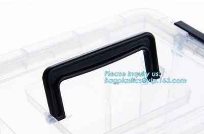 China Household Multi-function Large Size Clear Plastic Storage Box Sundry Clothes Storage Box With Lid, First Aid Plastic Tra for sale
