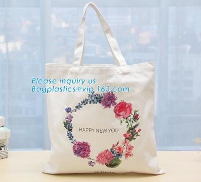 China Wholesale High Quality Women Shoulder White Plain Boutique Eco Custom Print 12oz Cotton Canvas Shopping Tote Bag bagease for sale