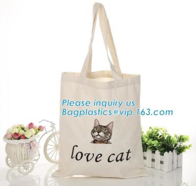 China Fair trade calico cotton canvas tote bag long handle,cotton Canvas Tote Bag with 2 extra pocket outside for day use for sale