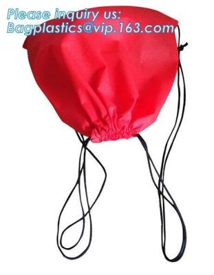 China Wholesale Promotion Portable Gift Small Non Woven Drawstring Bag， Non woven drawstring pocket shoes bag , Clothes bag ,f for sale