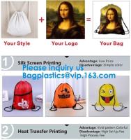 China Custom Drawstring Bag/ Promotional drawstring backpack/Polyester Drawstring Bag,Custom 190T 210T 210d polyester backpack for sale