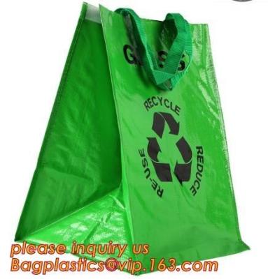 China Custom made printed logo reusable laminated PP non woven fabric Tote shopping bags,Printed Eco Friendly Recycle Reusable for sale