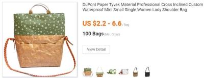 China eco reusable promotion gift waterproof backpack cosmetic cooler lunch mail hand lunch tote shopping paper tyvek bagplast factory