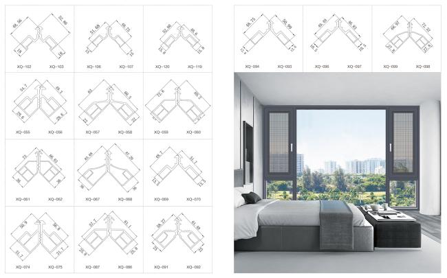 Aluminum corner joint in application