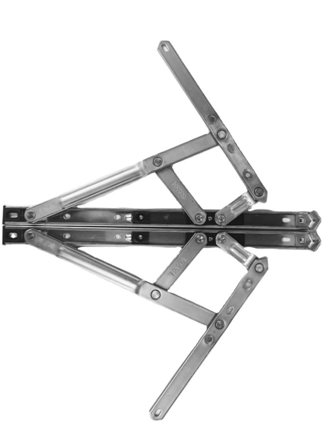 14 Inch Stainless Steel Top Hung Window Friction Stay Telescopic Hinges product photo
