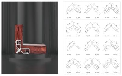 중국 6063-T5 베트남의 창과 슬라이딩 도어용 원료 알루미늄 코너 합동 판매용