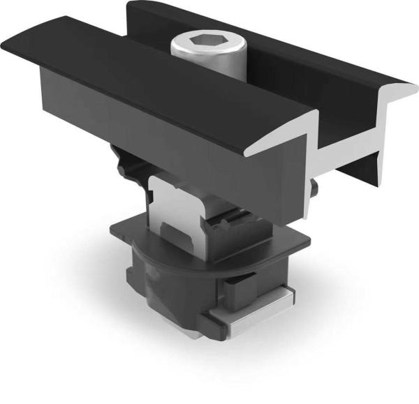 Quality Solar Panel Mounting Aluminium Hardware Rail Connector In Modern Solar System for sale