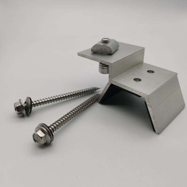 Aluminium mid clamp and end clamps for solar panel mounting system