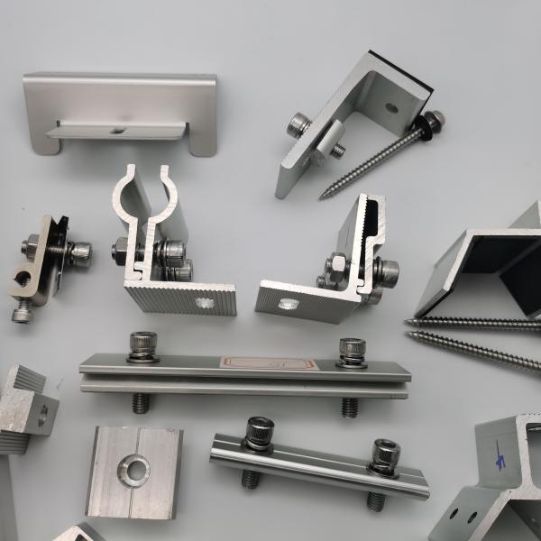 Quality Aluminum Solar Panel Rail Clamps Corrosion Resistant For Solar Brackets System for sale