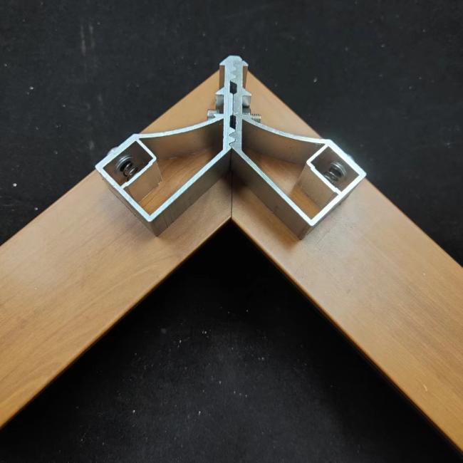 Aluminum window corner joint product view