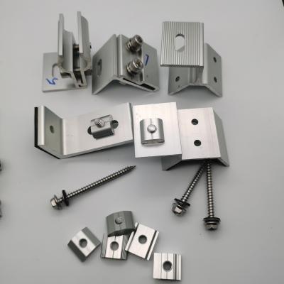 중국 현대 아파트 PV 시스템용 내구성 알루미늄 프레임 태양열 열차 클램프 판매용