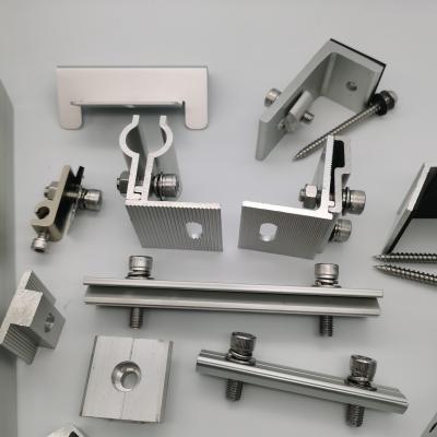 중국 아파트 PV 장착용 쉽게 설치되는 알루미늄 태양 전지 패널 클램프 판매용