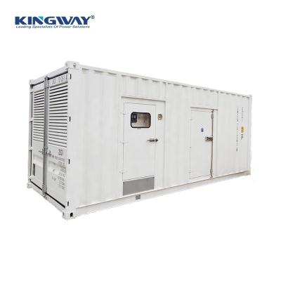 China Tipo de contenedor Conjunto de generadores diesel Caja silenciosa Fuente de alimentación de respaldo Equipo de centrales eléctricas de gran tamaño en venta