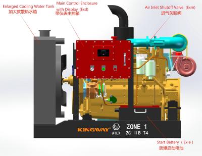China For oil & gas field DNV2.7-1 offshore Atex Zone 2 Explosion-Proof Directly Manufacturer Rig Safe Diesel Generator Made in China for sale