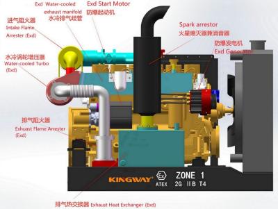 China For oil & gas field DNV2.7-1 offshore Atex Zone 2 Explosion-Proof Directly Manufacturer Rig Safe Diesel Generator Made in China for sale