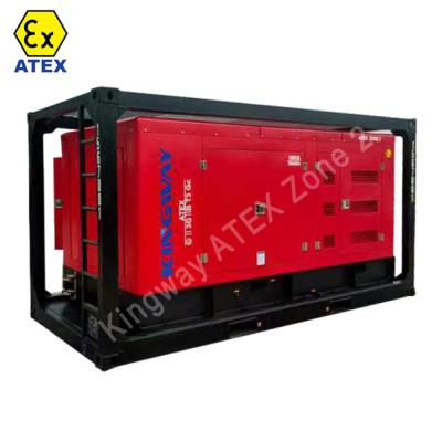 China Supply 125kva 100kw 400v 50hz 3 phase 4 wire  diesel engine  ex-proof atex IIB zone 2 genset for sale