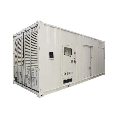 중국 고전압 Genset OEM 1000Kw-2000Kw 대기 전력 품질 좋은 유명한 디젤 컨테이너 발전기 판매용