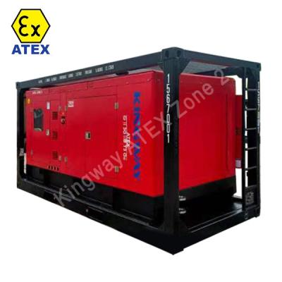 China Canopy plataforma offshore 25kva 400v 50hz 3 fase 4 fio motor a prova de explosão diesel ATEX certificado zona 2 gerador offshore à venda