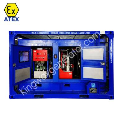 China Zone 2 Diesel Driven Air Compresor Super Silent Screw 375 CFM Diesel Engine for mining & offshore platform for sale