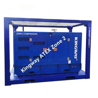 China 60KVA Kingway ATEX Certified Zone 2 Ex Proof Diesel Generator Set With DNV Standards Offshore Service Lifting Frame for sale
