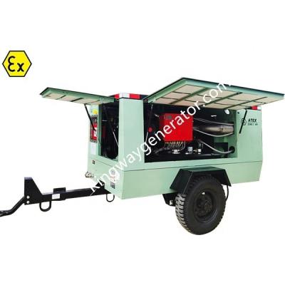 China 60KVA Kingway ATEX Certified Zone 2 Ex Proof Diesel Generator Set With DNV Standards Offshore Service Lifting Frame for sale