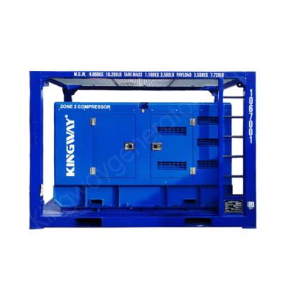 China 185CFM 6.9Bar Explosion-proof ATEX Zone 2 Diesel Engine Sullair Air Compressor with DNV2.7-1 Lifting Frame for sale
