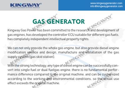 Китай House Use 5.5KW Natural Gas Generator Three Phase Customized продается