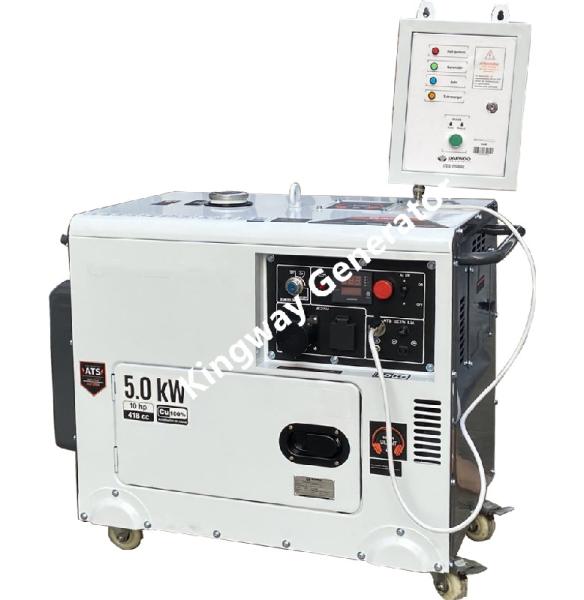 10KW Silent Small Mobile Natural Gas Generator Set Emergency Power