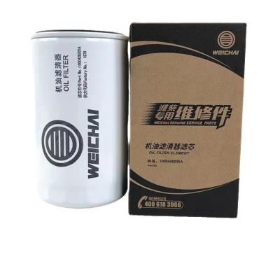 China Original Weichai Engine Oil Filter Element 1000424916 1002003545 1001929229 1000422384 for sale
