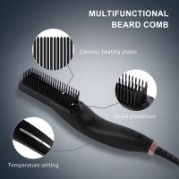 China Black PTC Heating 4 Temperatures Ceramic Beard Brush for sale